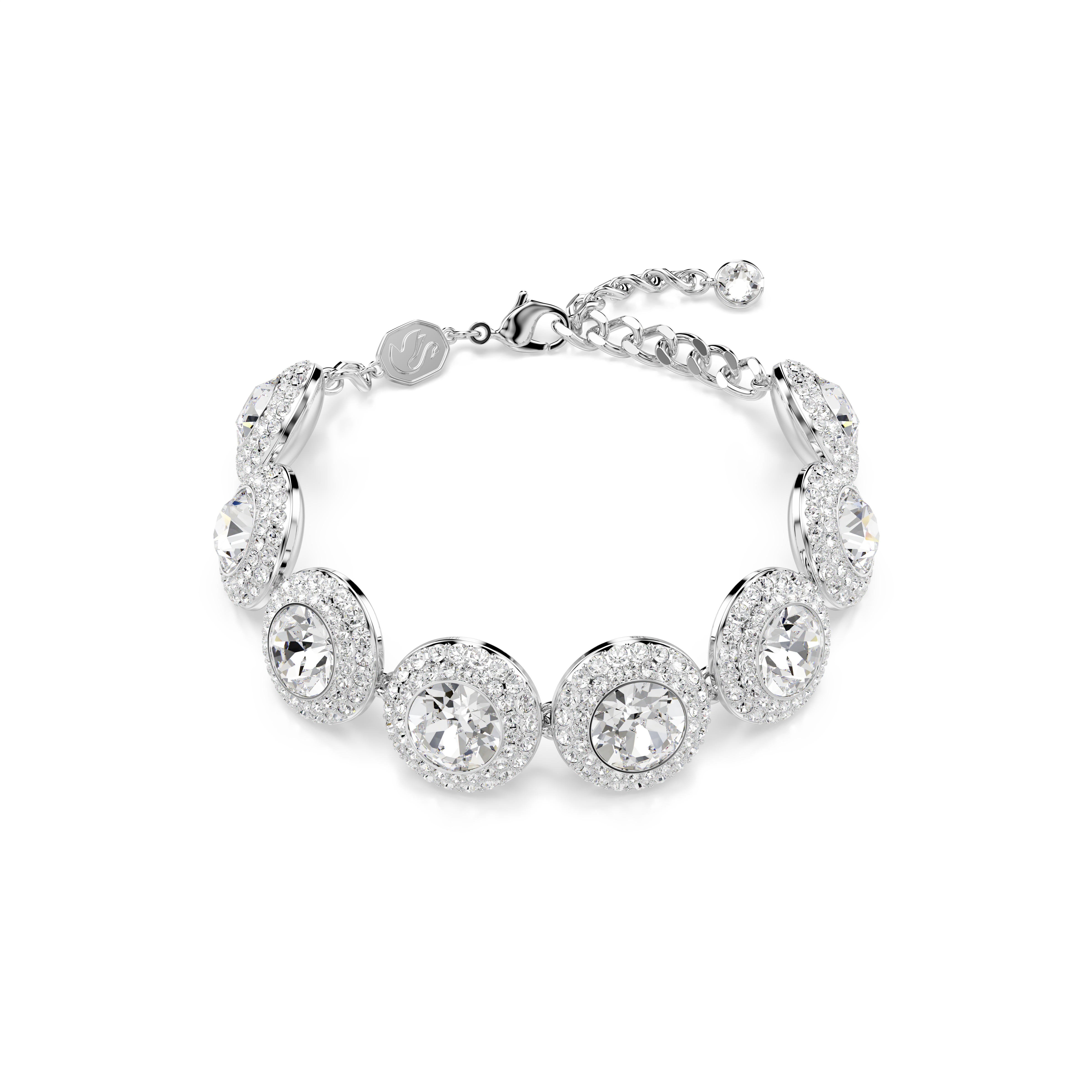 Swarovski Una Angelic bracelet, White, Rhodium plated 5735343 – Finch ...